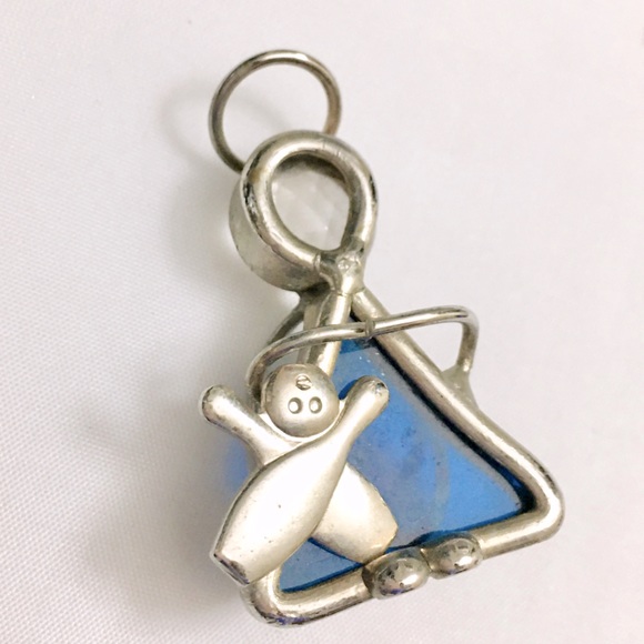 Jewelry | Handmade Glass Bowling Angel Pendant Or Key Fob | Poshmark